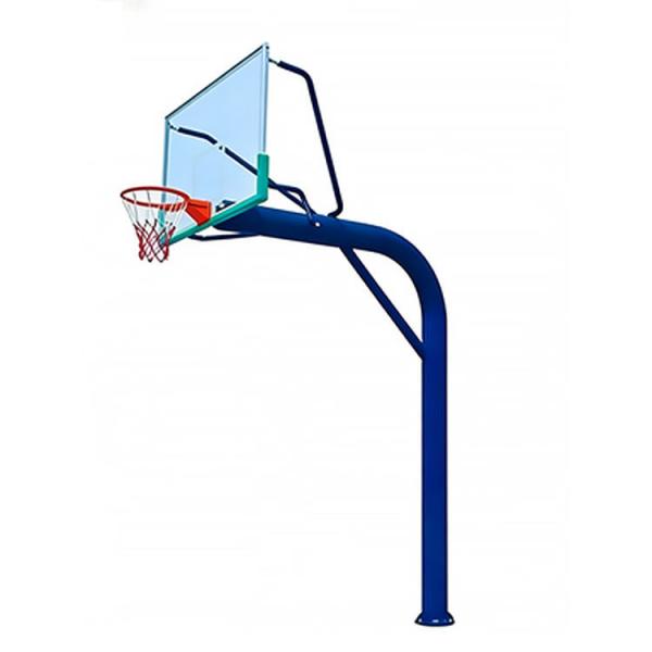 Quality High Stability Inground Basketball Hoop Fixed Regulation Height Waterproof Sprayed Steel Basketball Equipment for sale