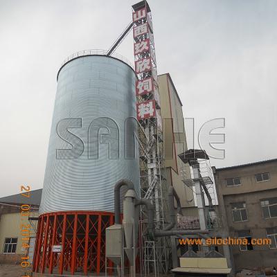 China Galvanized steel silo assembly with Hot galvanized sheet metal use for store grain for sale