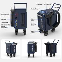 China 300W 500W Trolley-type Pulsed Laser Cleaning Machine for sale