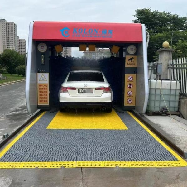 Quality KOLON Water Spraying System Stainless Steel Rollover Car Wash Machine Washing 15 Cars Per Hour for sale