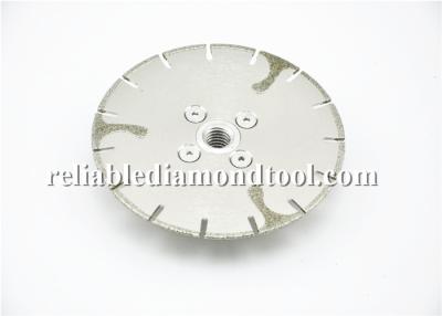 China Middle East Market Marble Stone Cutting Electroplated Diamond Circular Saw Blade With Flange 9001-EN13236 115mm 4.5