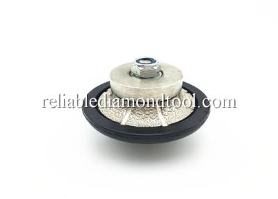 China Vacuum Brazed Half-bullnose Shape Diamond Profiling Wheel With Plastic Ring 70mm Working Diameter for sale