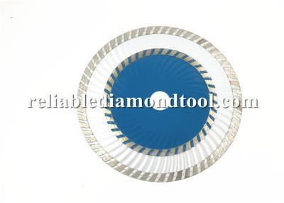 China 180mm Diamond Cutting Disc , Wave Turbo Diamond Wet Saw Blades With 20mm Reducer for sale
