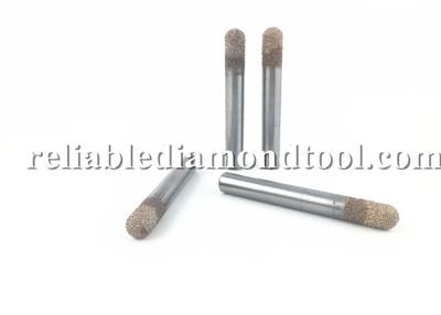 China Ball End Straight Vacuum Brazed Diamond Burr Bit 35/40 Coarse For Fine Detailing for sale
