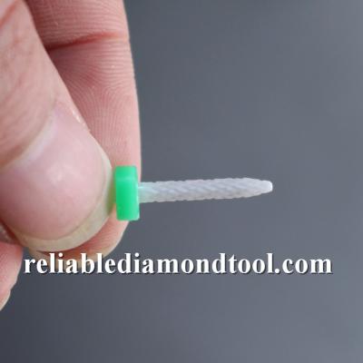 China Fine / Medium / Coarse Antibacterial Ceramic Nail Drill Bit With No Clogging for sale