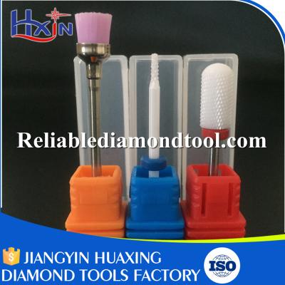 China Three Sets Creamic Nail Bit One Piece Barrel Ball One Piece Small Round White Diameter 1.5mm for sale