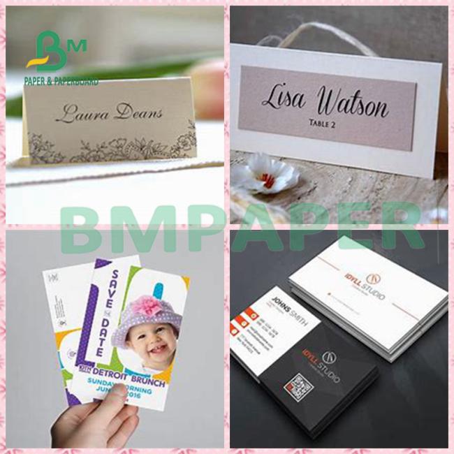 One Side Coated White Clay High Stiffness Folding Box Board For Name Card
