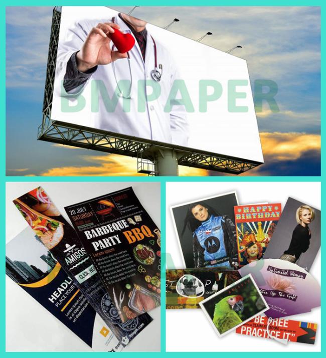  130gr 150gr Couche Matte Paper For Picture book 57 x 87cm Two Side Coated