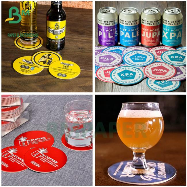 0.7mm 0.9mm Uncoated Paper Board 692mm x 978mm For Beer Coasters