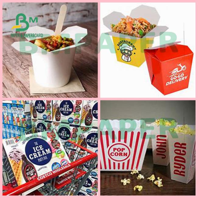 27'' X 39'' 235gsm Food Grade White Board For Deep - Fried Packaging