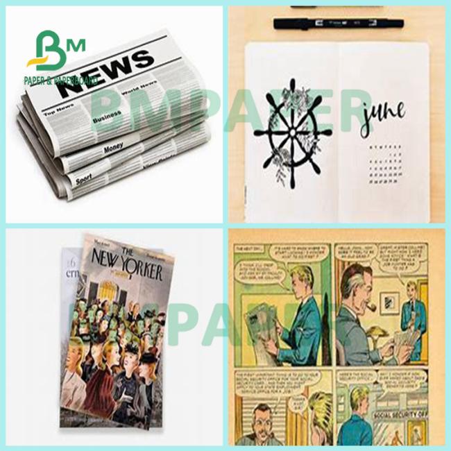 Waterproof Good Printing Effect Newsprint Paper Sheets For Magazines