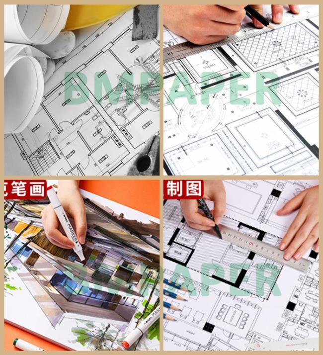 HP 20lb CAD Technical Paper For Drawings High Speed Printing 30'' x 150ft