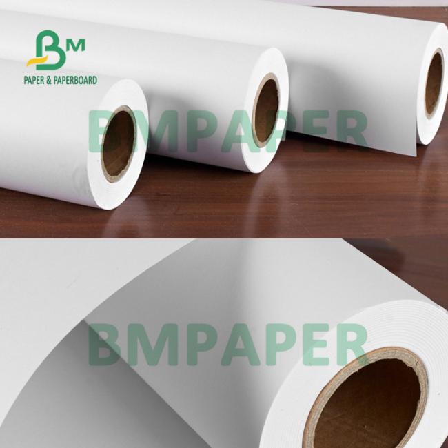 20lb Papel Plotter Inkjet For Wide Format Printer 24'' 36'' x 50m Sharp Image