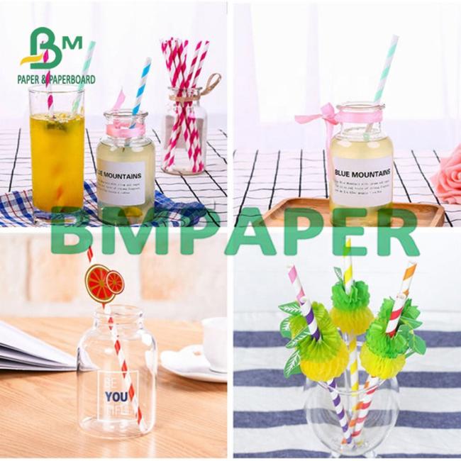 Food Grade Virgin Pulp 28 GSM White Kraft Straw Wrapping Paper Rolling For Tobacco Packing