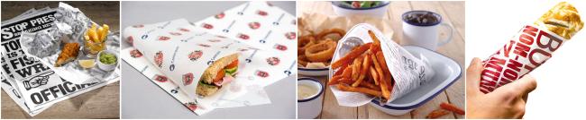 35gsm Food Grade White Greaseproof Paper Food Basket Liners For Sandwich