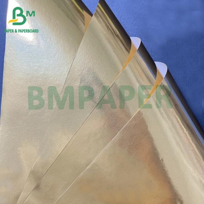 Smooth 80gsm Wet Strength Silver Golden Aluminum Metallized Paper