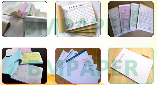 50gsm 3 Layers Carbonless NCR Paper Sheets For Commercial Printing 70 X 100CM