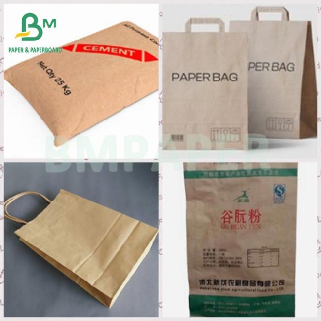 100gsm Unbleached Brown Excellent Extensible Sack Kraft Bag Paper