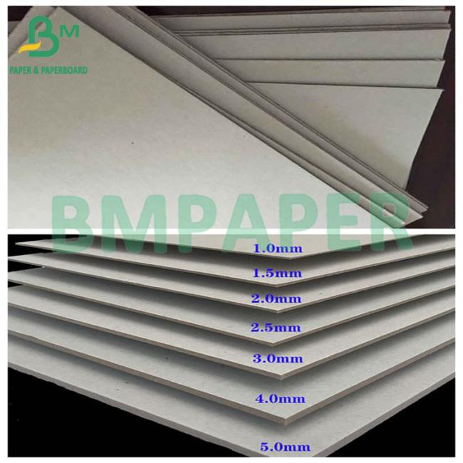 Recycle Pulp 0.45-4.0mm High Stiffness Grey Cardboard For Photo Frame