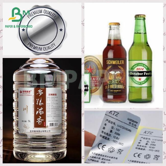 Good Printability 60gsm Silver Metailzed High Wet Strength Paper