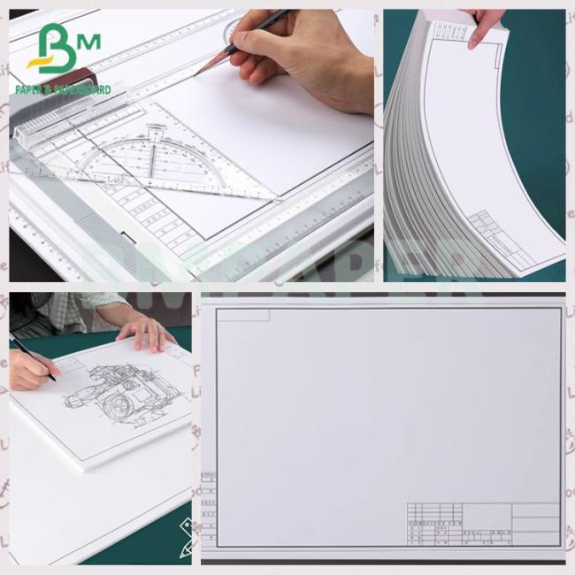 Compatible With HP Canon 42" * 50m 20Lb CAD Bond Plotter Paper