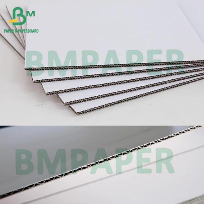 White Single Face Corrugated Cardboard Roll B Flute E Flute For Shipping