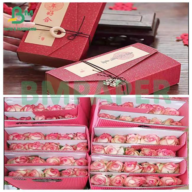 Stable Quality And Wide Applicability Two Layers Of White F Flute Paper 1mm For Cosmetic Products