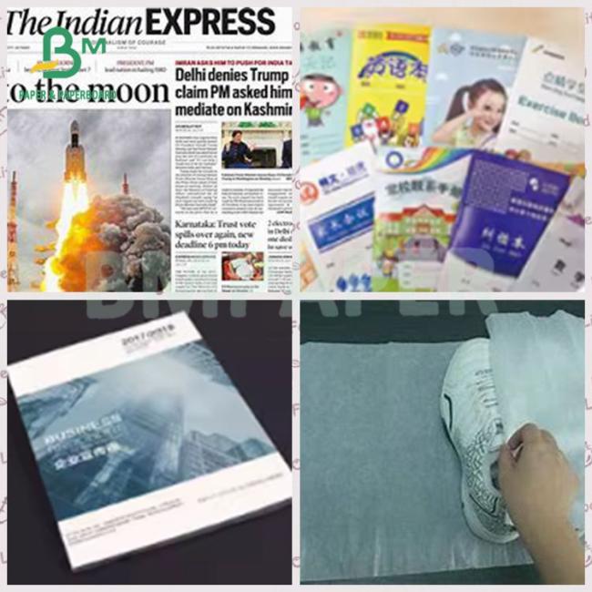 42gsm Moisture Resistant Newsprint Packing Paper For Shoes Filler