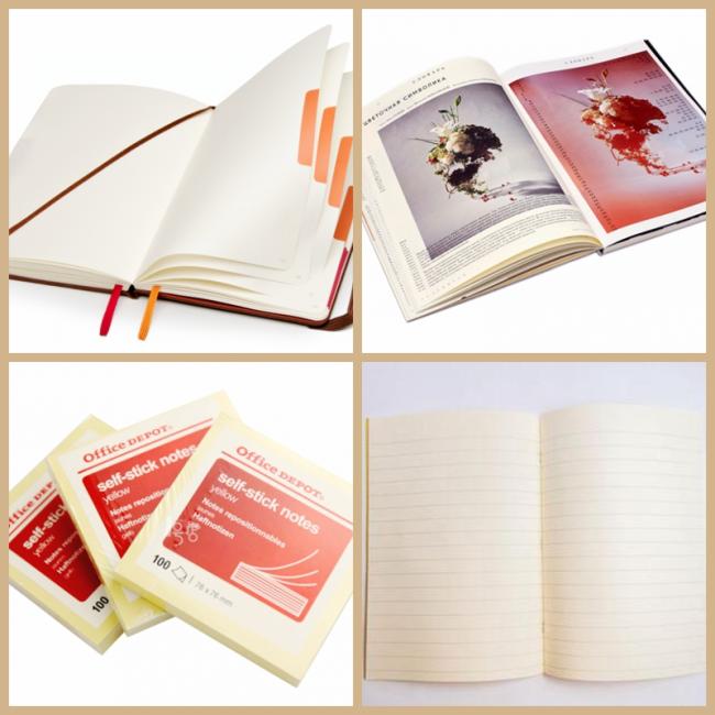 Uncoated Opaque Offset Cream White Color Paper 70# 80# Smooth Paper