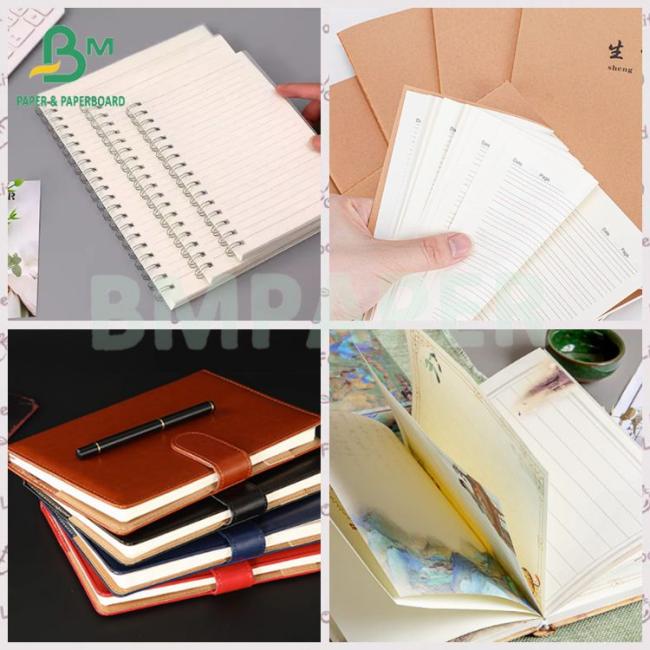 80grs Good Printability Uncoated Cream Offset Paper For Books