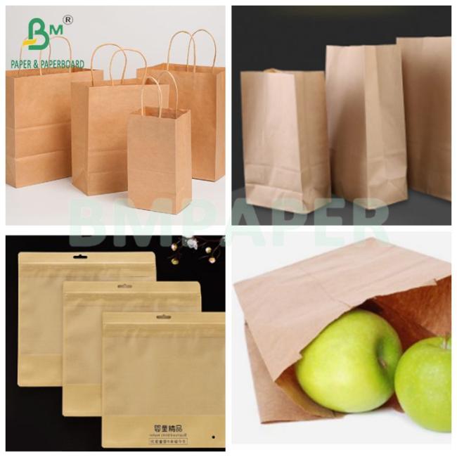 Smooth Surface 70gsm 90gsm Brown Heavy Duty Strong Paper 500mm x 100m