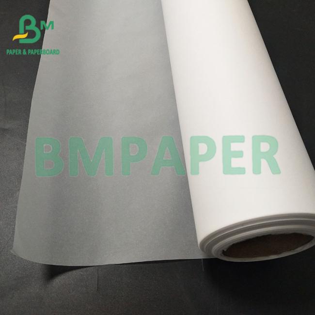 63gsm 24'' White Frosted Translucent Roll Paper For Tracing And Drawing