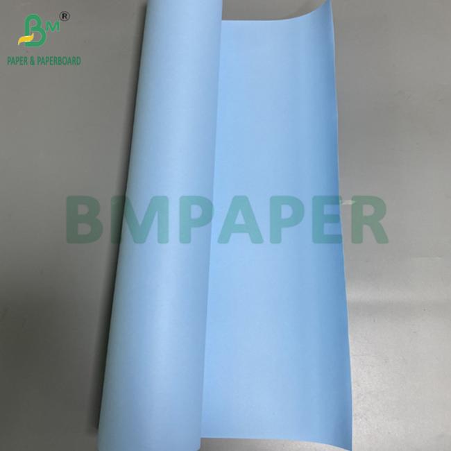 80g Double Sides Blue Plotter Paper CAD Printer Rolls 20" 24" Wide 50yards 100yards Long