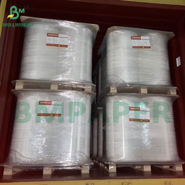 Custom Logo Printed Drinking Straw Wrapping Paper 28gsm Individual Packaging