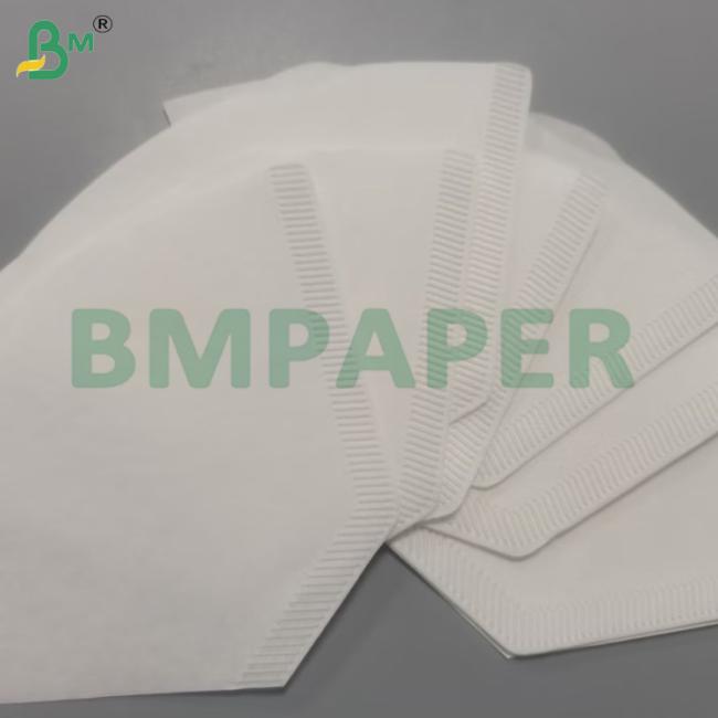 Brown Disposable Coffee Filter Paper 100 Count 2-4 Cups Ripple Paper