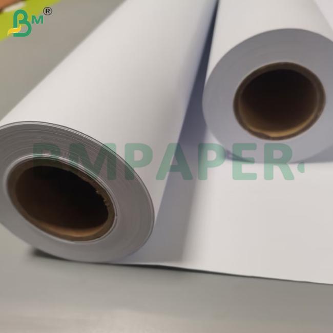 90g Uncoated White CAD Plotter Paper With Good Ink Absorption 70 * 100cm