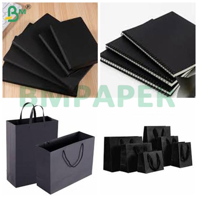 1mm Good Hardness Coated Black Paper Cardboard For Shopping Bag