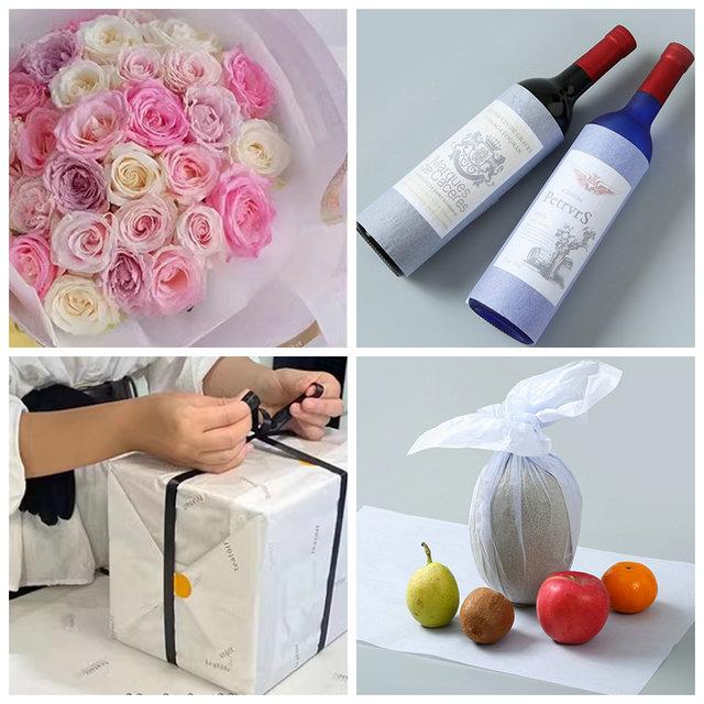 17g 20g 30 x 40cm Printable White Tissue Paper Sheet For Wine Bottle Wrapping