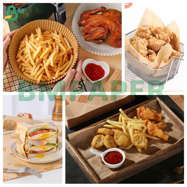 45gsm White Greaseproof Paper Waxed Wrapping Paper 80 * 110cm