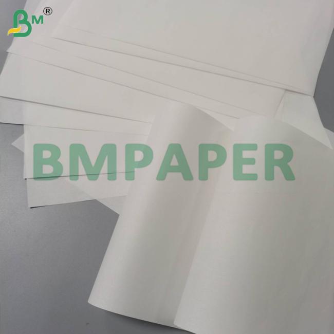 45gsm White Greaseproof Paper Waxed Wrapping Paper 80 * 110cm