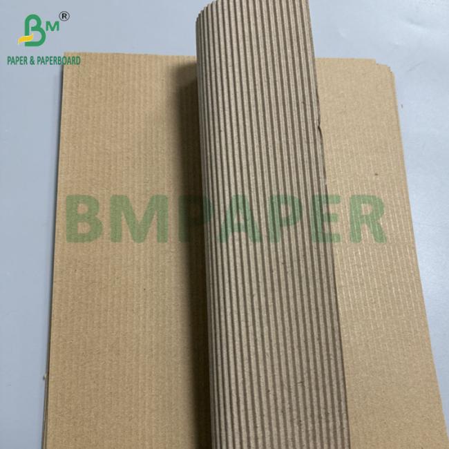 90gsm + 90gsm 2 Ply Brown Corrugated Paper Rolls 100cm X 50m Multi-Purpose Single-Faced Roll
