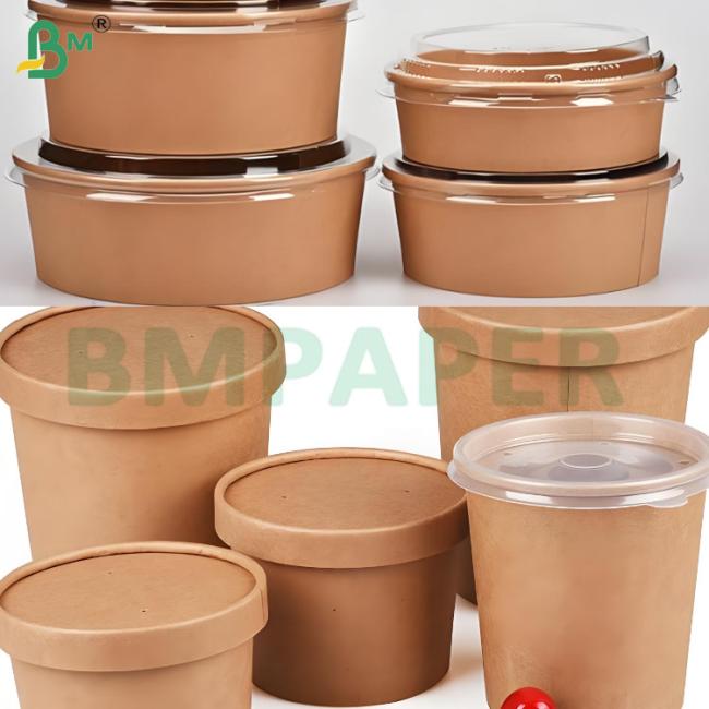 PE Coated High Stiffness Leak Resistant Food Container Paper Sheets