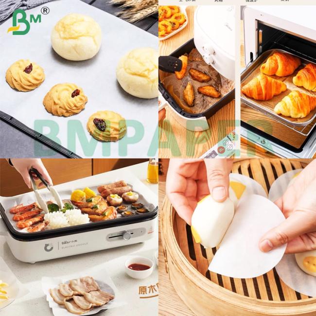 45g 50g Food Grade Non-Stick Silicone Paper For  Air Fryers
