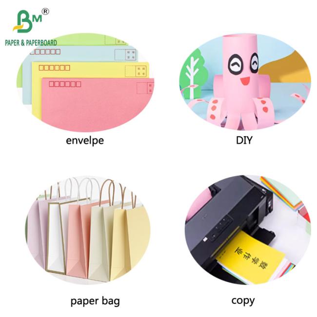 70gram 80gram A0 A1 Pink Green Uncoated Colors Paper For Offset Printing 
