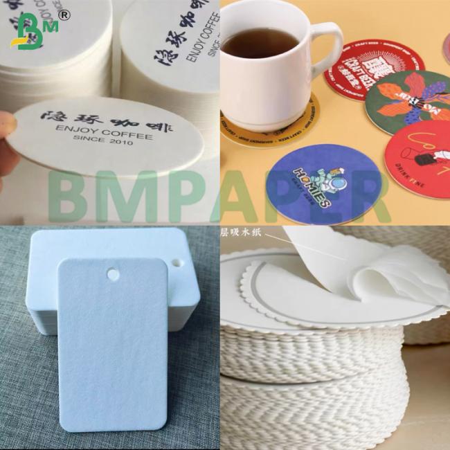 1.5mm 2mm Natural & High White Flat Surface  Absorbent Paper For Air Freshener Paper
