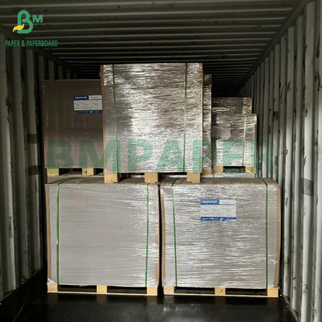 Stiffness 2mm 2.5mm Green Coated Grey Back Carboard For Making Box