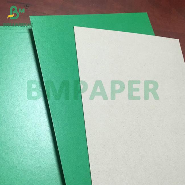Stiffness 2mm 2.5mm Green Coated Grey Back Carboard For Making Box