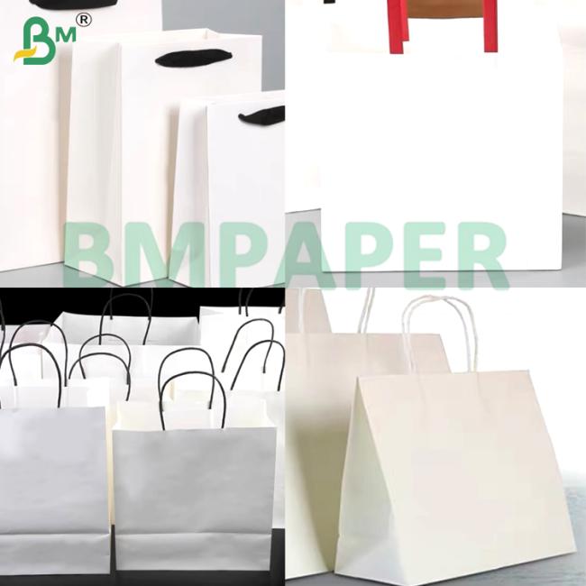 75g-190g High Strength Environmentally Friendly White Kraft Paper for Food Packaging & Bags