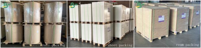 120gsm High Strength Bleached Kraft Paper For Carrier Bags Superior CD Strength