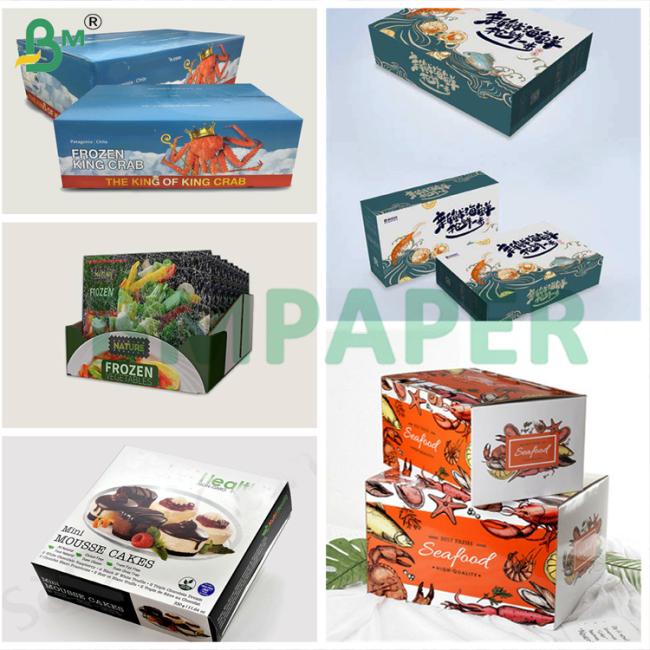 Hard - Sized OBA Free Paperboard For Frozen Food Cartons With PE Coating